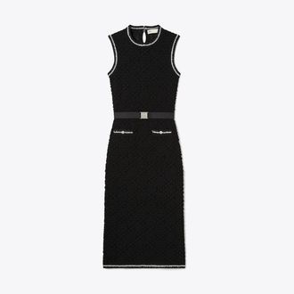 Tory Burch Damen &Auml;rmelloses Pointelle-Strickkleid aus Baumwolle