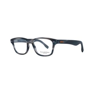 Ermenegildo Zegna Homme, Accessoires, Gris, Taille: ONE Size &Eacute;l&eacute;gantes montures optiques trap&egrave;ze avec verres de d&eacute;monstration