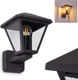 HOFSTEIN Außenwandleuchte Malmberget, moderne Wandlampe aus Metall/Glas in Anthrazit, klassische Wandleuchte mit E27-Fassungen, Außenleuchte Up für den Eingang