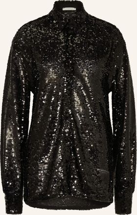Lilienfels Lilienfels Hemdbluse Mit Pailletten schwarz