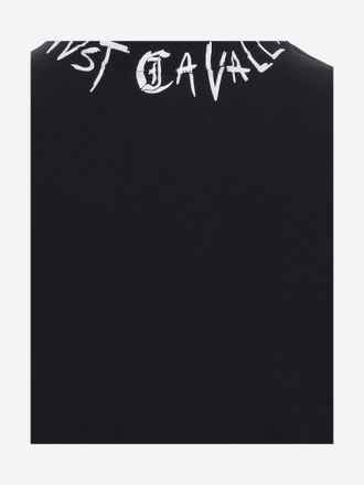 Just Cavalli Cotton Logo Print Sweatshirt - Black