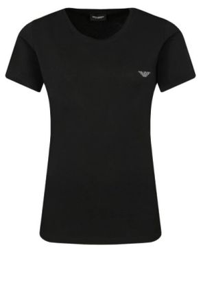 Emporio Armani Underwear Damen Iconic Cotton T-Shirt, Schwarz, L