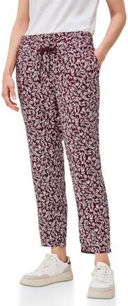 Cecil 3716650 Pantalon Ample à Motifs, Rouge mûre, S / 28L Femmes