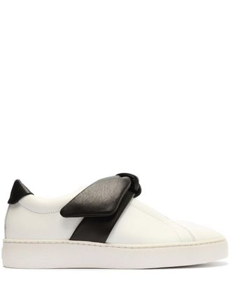 Alexandre Birman baskets à détail de noeud - Blanc