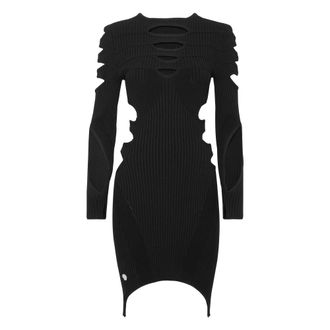 Philipp Plein Femme, Robes, Noir, Taille: 42 FR Mini Robe
