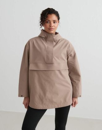 Aim'n Espresso - Wasserdichter Oversize-Anorak in Braun