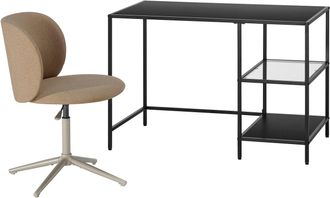IKEA VITTSJ&Ouml; / KRYLBO Schreibtisch und Stuhl