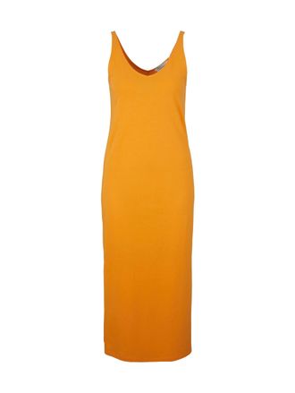Tom Tailor Damen Jerseykleid 1031876, 11188 - Orange Bliss, S