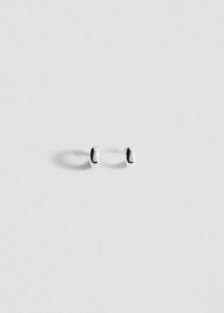 Mango Volumen Creolen aus rostfreiem Stahl silber - Damen - Einheitsgröße - MANGO