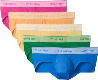 Calvin Klein Pride - Lot de 5 boxers en coton &agrave; taille arc-en-ciel - Noir