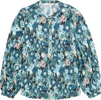 Garcia Garcia Damen Shirt Long Sleeve Bluse, Misty Fields, Medium