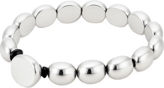 Uno De 50 UNO de 50 | Armband mit kleinen runden Perlen, versilbert mit Sterlingsilber, handgefertigter Schmuck, hergestellt in Spanien, Grande, Silber, Kein Ed