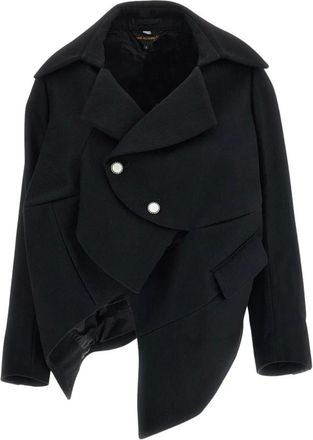 Comme Des Gar&ccedil;ons Blazer sculptural asym&eacute;trique - Femme - Vestes - Noir - Taille: 38 FR