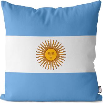 Void Watches Argentinien Argentina Polyester Kissenbezug Flagge Fahne Fan-Kissen Kissenhülle Outdoor Indoor Bunt, Kissen Größe:50 x 50 cm