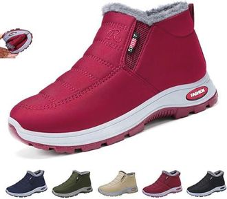 Generic Bottes orthop&eacute;diques doubl&eacute;es de fourrure pour femme - Antid&eacute;rapantes - Chaudes - Imperm&eacute;ables - Avec soutien de la vo&ucirc;te plantaire - Baskets larges &agrave;