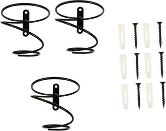 Garneck 3 Stück Wandmontiertes Weinregal aus Hochwertigem Teiliges Platzsparender Flaschenhalter mit Stilvollem Design Langlebig und Leicht zu Reinigen für Zu