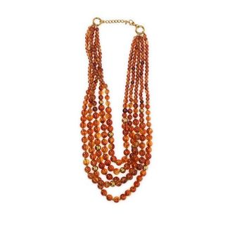 Au Printemps Paris Collier &agrave; cinq rang&eacute;s