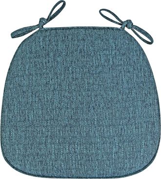 Generic Stuhlkissen 43x41x3cm Sitzkissen mit Bändern, Rutschfestes Stuhlauflage Kissen für Esszimmerstühle Waschbares Sitzauflage Esszimmer Küche Outdoor Indo
