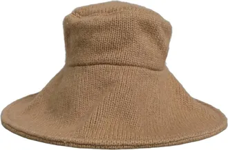 Dolce & Gabbana unisex, Accessoires, Brun, Taille: ONE Size Knitted Widebrim Bucket Capello Hat