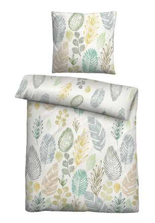 Biberna Feinbiber Bettw&auml;sche 0005190 BLATTMIX