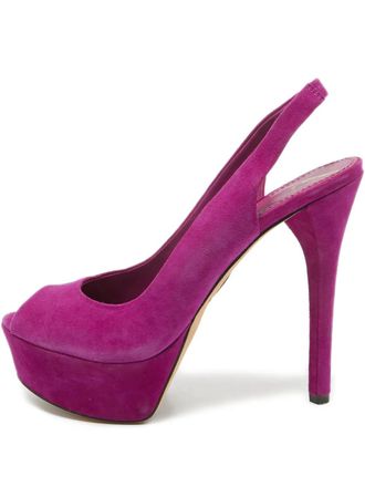 Brian Atwood sandales plateforme pre-owned 135 mm à bride arrière - Rose