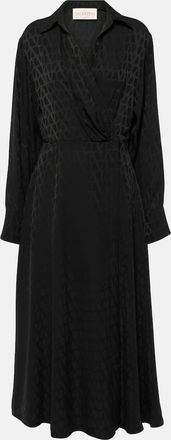 Valentino Midikleid Toile Iconographe aus Seide