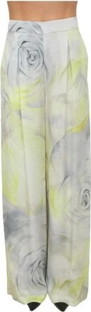 Blugirl Femme, Pantalons, Multicolore, Taille: 44 FR Wide Pantalons