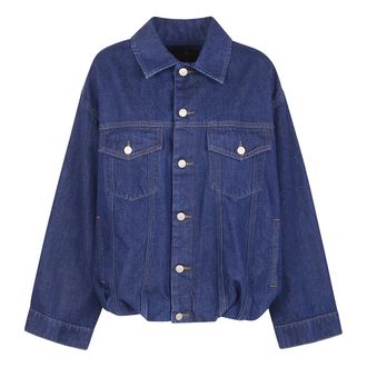 7 For All Mankind Femme, Vestes, Bleu, Taille: 40 FR Gathered Jacket