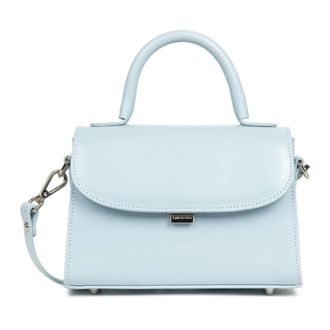 Lancaster Schicke Klapphandtasche Blau Rauch - - Bags - Damen - Blau - ONE SIZE