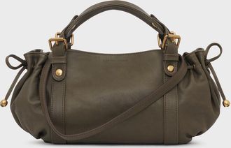 Gerard Darel Mini sac &agrave; main en cuir - 12H - Kaki