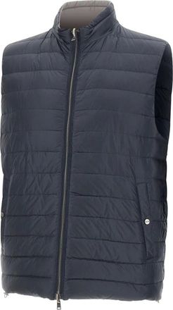Herno Homme, Vestes, Bleu, Taille: 3XL Gilet Matelass&eacute; R&eacute;versible