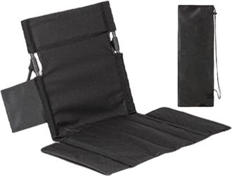 Generico Campingst&uuml;hle, tragbares Kissen mit Lendenwirbelst&uuml;tze | Klappstuhl f&uuml;r Camping auf dem Boden | f&uuml;r Outdoor Indoor Wandern Picknick Garten Hof