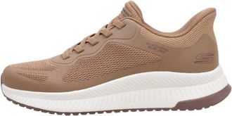 Skechers Herren Hands Free Slip-ins-Bobs Sport Squad Chaos 4 Sneaker, Kastanie, 41.5 EU