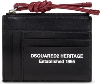 Dsquared2 Homme, Accessoires, Noir, Taille: ONE Size Porte-cartes Heritage avec logo