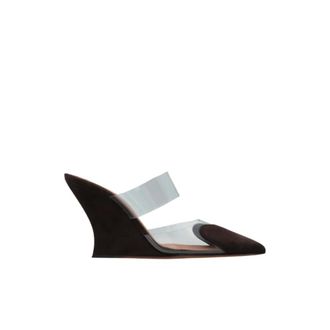 Alaia Femme, Chaussures, Brun, Taille: 40 EU Mules 90 Coeur T/Alto