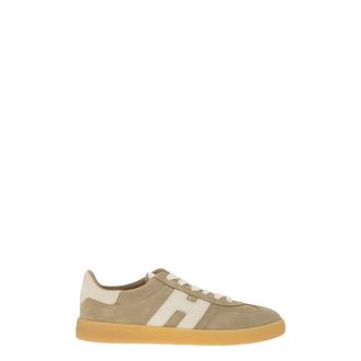 Hogan Homme, Chaussures, Beige, Taille: 39 EU Baskets basses en daim et cuir