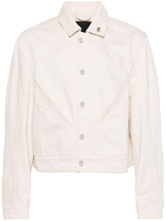 Heliot Emil veste en jean Equisetum à découpes - Tons neutres