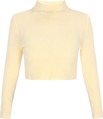Mymo Pullover Frauen hellgelb