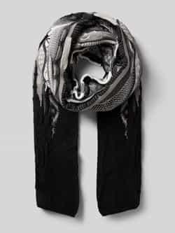 Carlo Colucci Schal mit Label-Detail