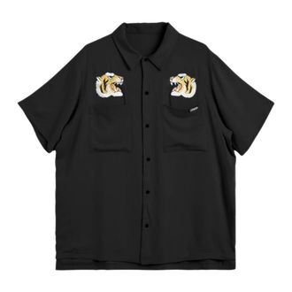 TAION Wendbare japanisch inspirierte Hemd - - Shirts - Herren - Schwarzk - L