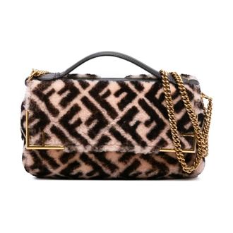 Fendi Sac bandouli&egrave;re &agrave; cha&icirc;ne Pre-owned - Femme - Pre-owned - Brun - Taille: ONE Size