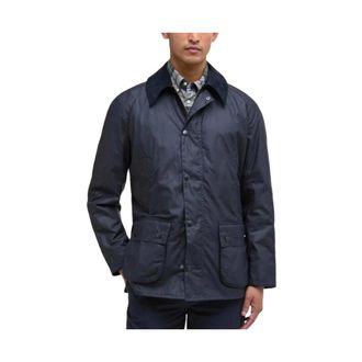Barbour Ashby Wax Jacket - Homme - Vestes - Bleu - Taille: M