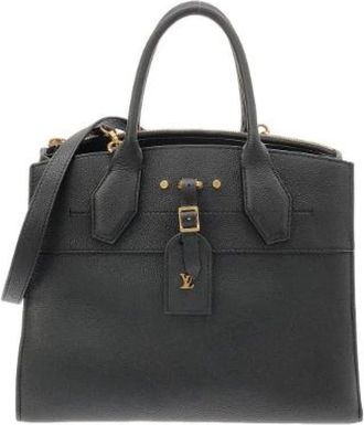 Louis Vuitton Pre-owned Sac City Steamer en Cuir - Femme - Pre-owned - Noir - Taille: ONE Size