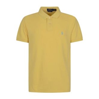 Polo Ralph Lauren Homme, Tops, Jaune, Taille: S Tricot Manches Courtes