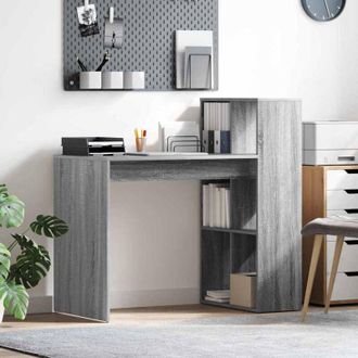 vidaXL Vidaxl - Bureau Gris Sonoma 108 x 55 x 103,5 cm Bois ding&eacute;nierie