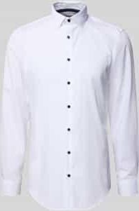 Jake*s Slim Fit Business-Hemd mit Kentkragen