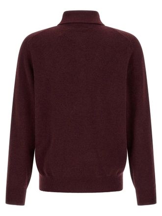 Brunello Cucinelli Cashmere Knit Polo Shirt - Burgundy