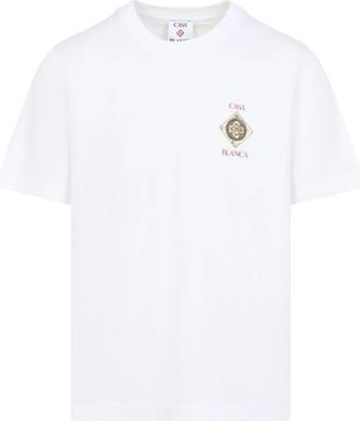 Casablanca Homme, Tops, Blanc, Taille: 3XL Mss26Jts00102 T-shirt