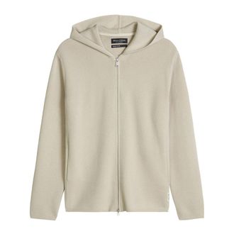 Marc O'Polo Durchgehender Rei&szlig;verschluss Kapuzenstrickjacke - - Sweatshirts & Hoodies - Herren - Beige - L