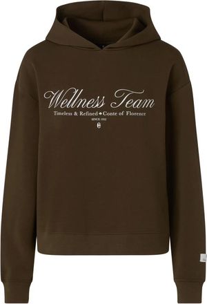 Conte Of Florence Femme, Sweatshirts et sweats &agrave; capuche, Brun, Taille: 40 FR Belvedere Sweat &agrave; capuche